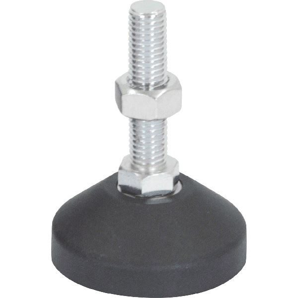 M12 Mild Steel Fixed Foot Adjustable Levelling Feet | LVR601250F – Admerch
